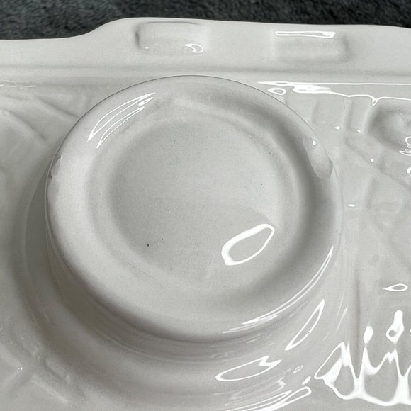 Greenbrier | Accents | Ceramic Camera Decoration Tier Tray Decor White ...